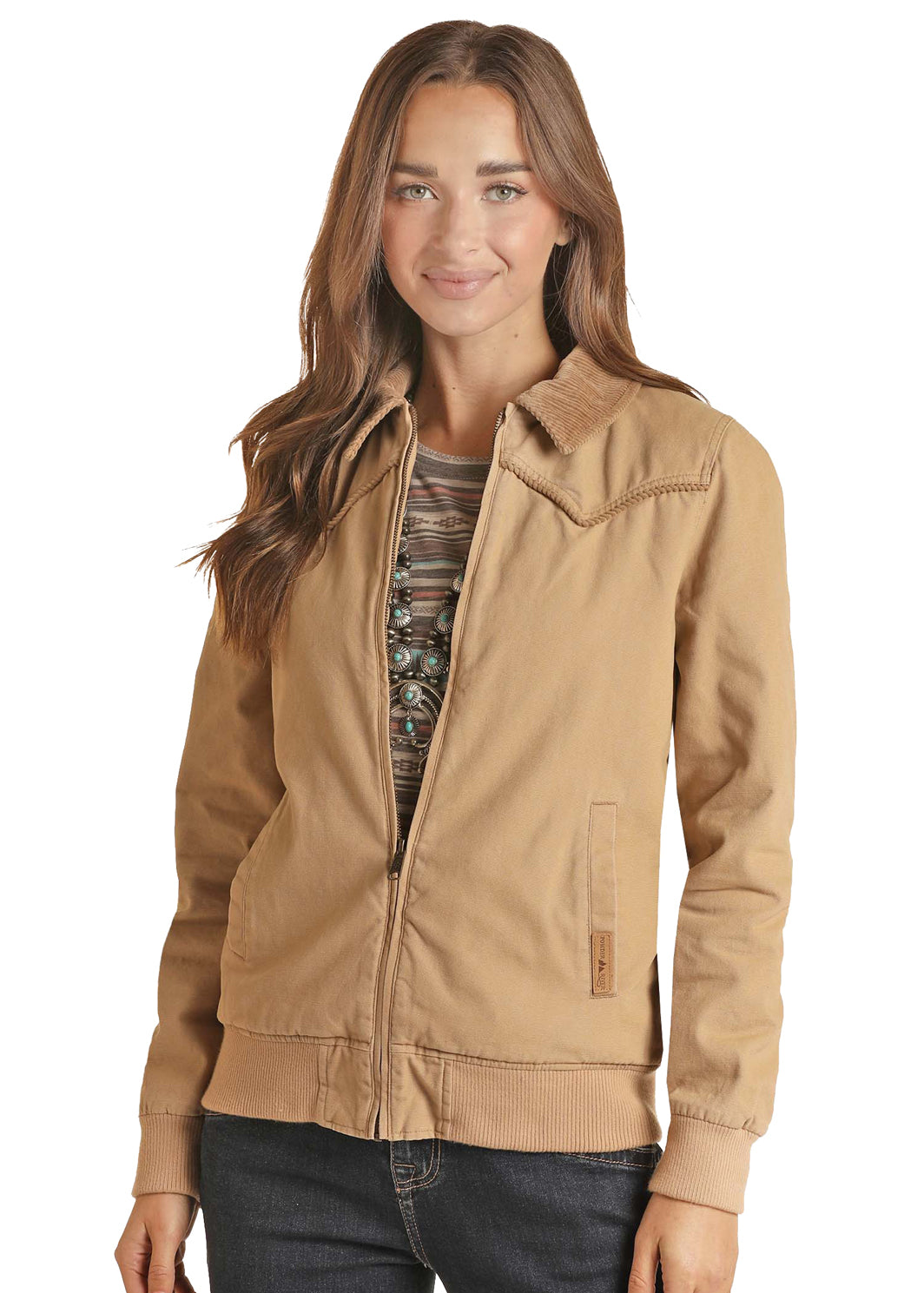 Womens Tan Cotton Canvas Jacket – Claytons Western & Outdoors