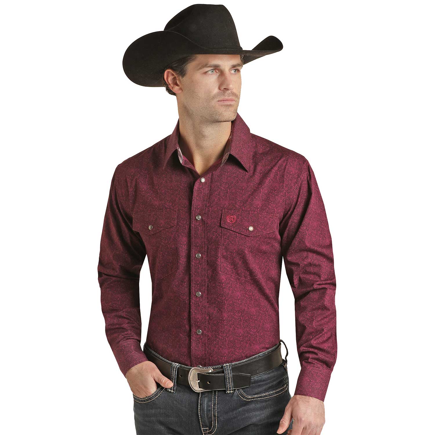Mens Panhandle Printed Western Shirt – Claytons Western & Outdoors
