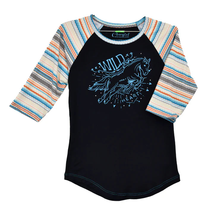 Cowgirl Hardware Girls Long Sleeve Wild Heart Shirt – Claytons Western ...