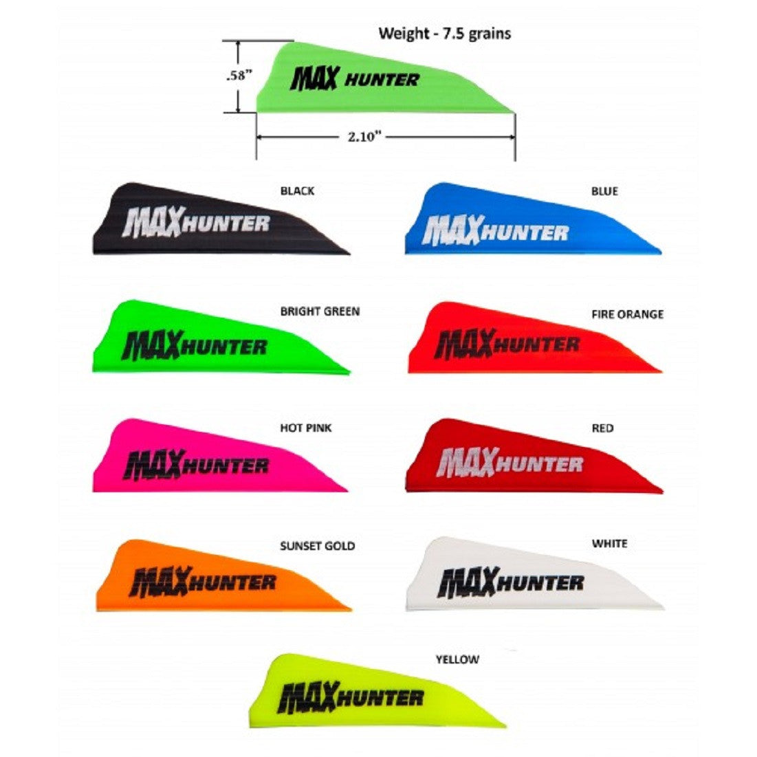 AAE Max Hunter Vanes 100pack Vanes – Claytons Western & Outdoors