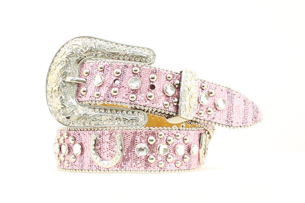 Girls Pink Glitter Western Belt – Claytons Western & Outdoors