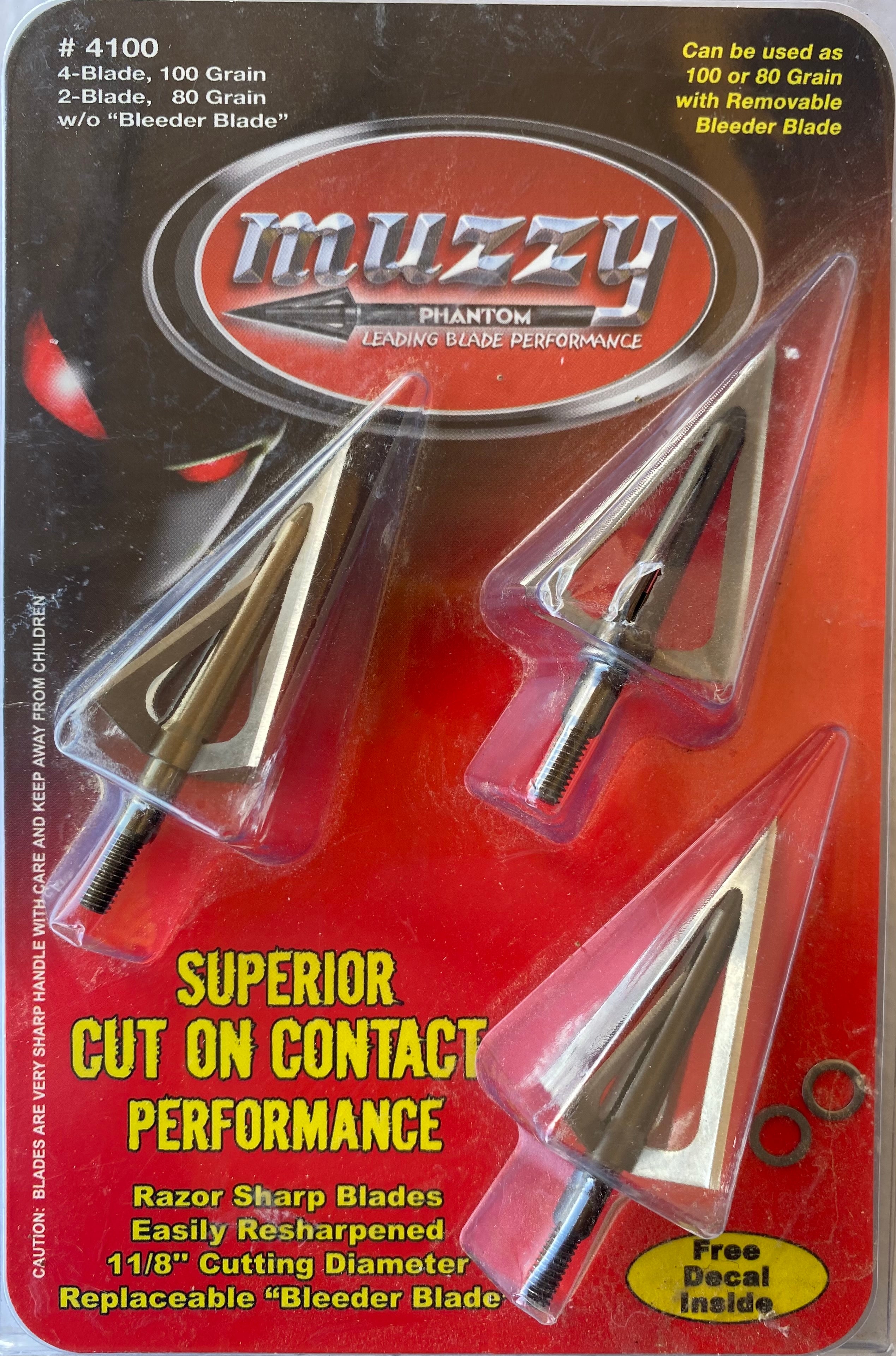 Muzzy 4 Blade Broadheads – Claytons Western & Outdoors